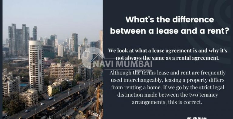 What's the difference between a lease and a rent? - Navi Mumbai Houses