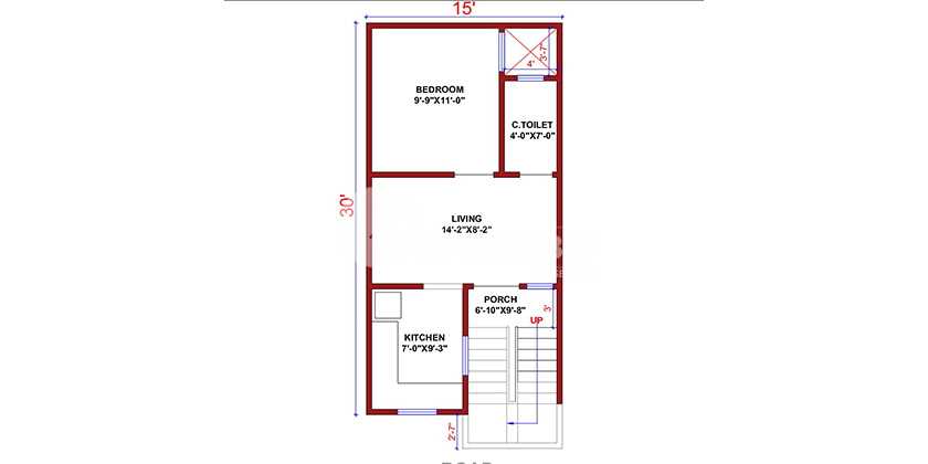 The 15 x 30 house plan's creation