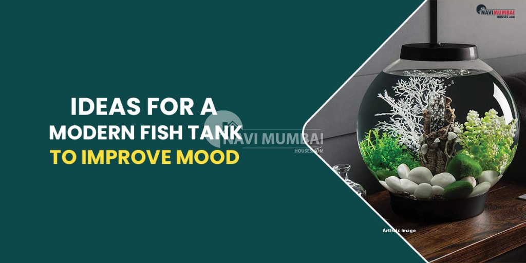 Ideas for a modern fish tank to improve mood