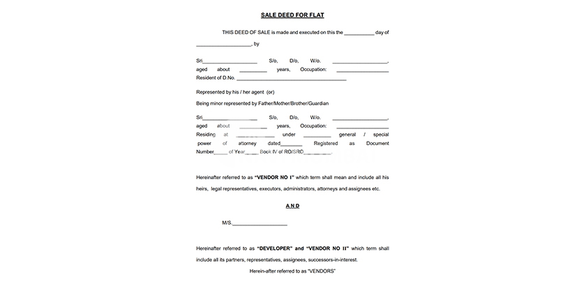 Meaning, Structure & Elements Of A Sale Deed