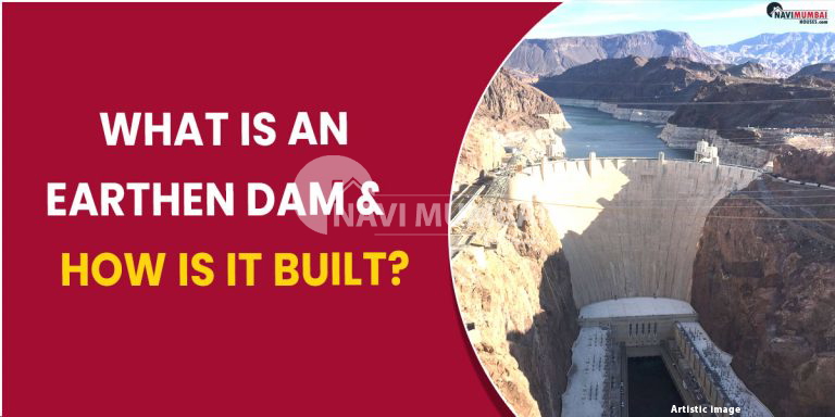 What is an earthen dam and how is it built?