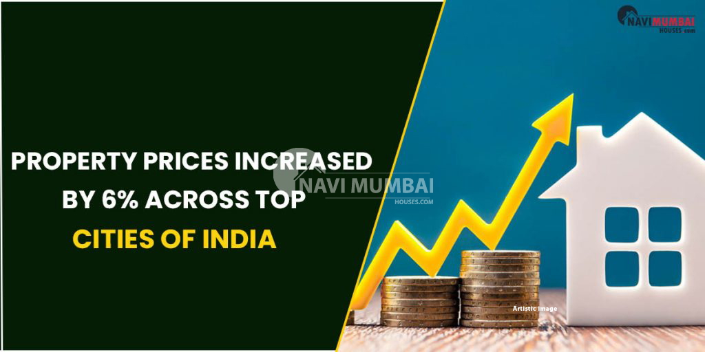 Property Prices Increased In India : 6% Across Top Cities Of India